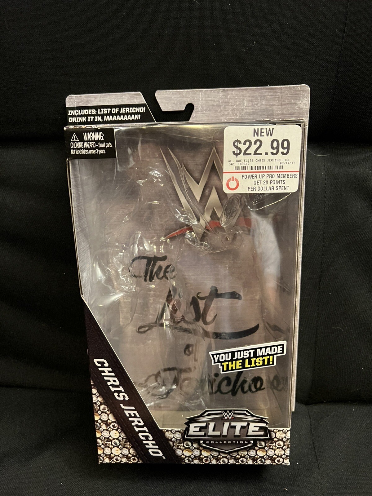BOX ONLY 2017 WWE Elite Collection Y2J Chris Jericho The List BOX ONLY ...