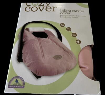 Cozy Cover Infant Carrier Cover-Secure Baby Car Seat Cover Quilted Pink ...