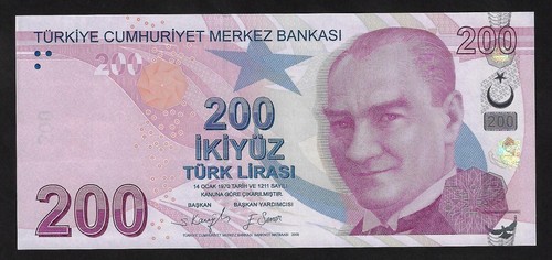 TURKEY 200 LIRA 2021 PICK- 227e GEM UNC | eBay