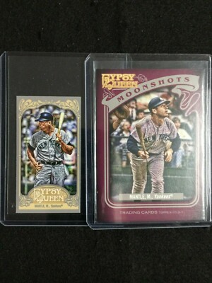 2012 Topps Gypsy Queen Mini Mickey Mantle + #120 Moonshots | eBay