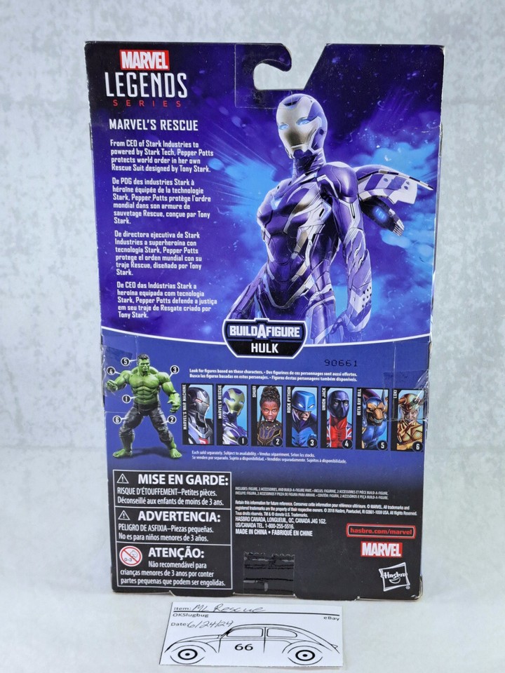 Marvel Legends Avengers Rescue Hulk BAF *** Mint in Box *** Pepper ...