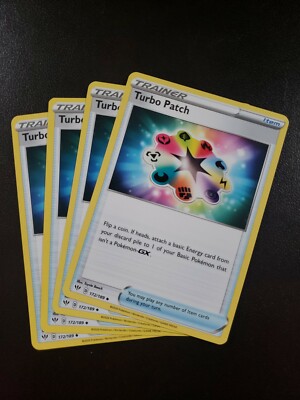 Pokémon TCG, X4 Turbo Patch Darkness Ablaze 172/189 X4 PLAYSET ...