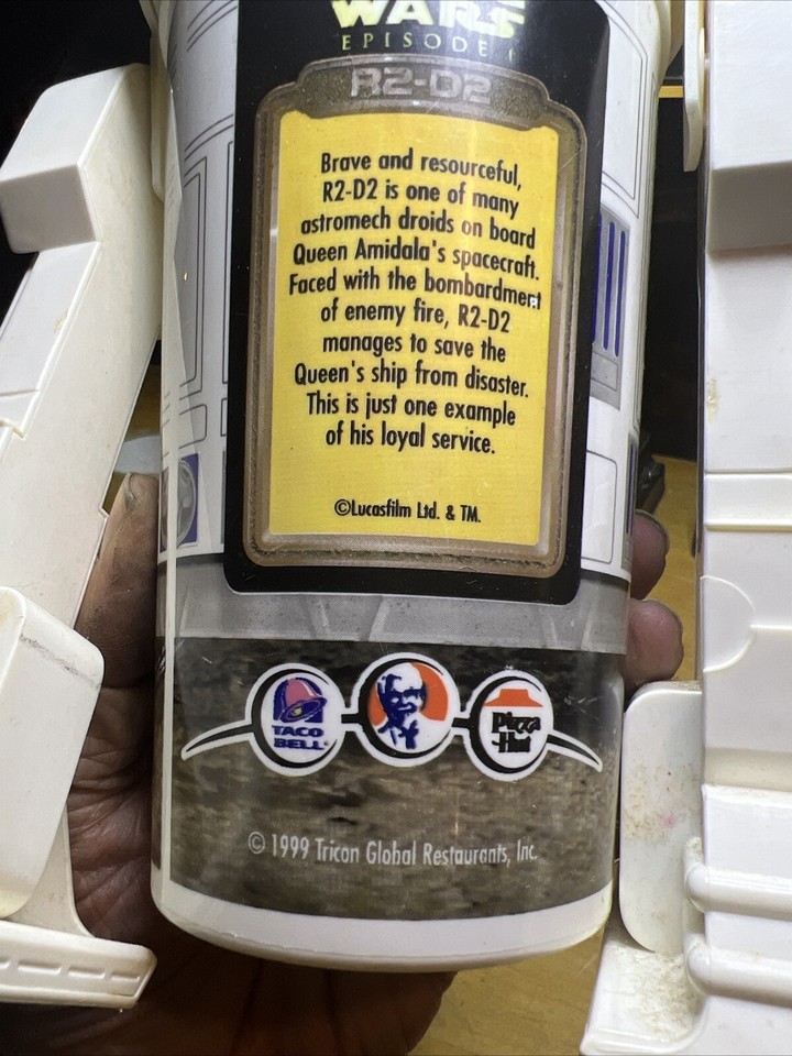 VINTAGE 1999 R2-D2 EPISODE 1 LARGE PROMO KFC-PIZZA HUT-TACO BELL | eBay