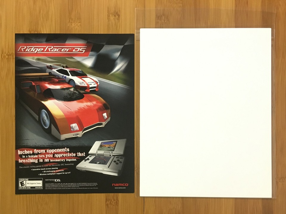 Ridge Racer DS 2004 Vintage Game Print Ad/Poster Official Racing Promo ...