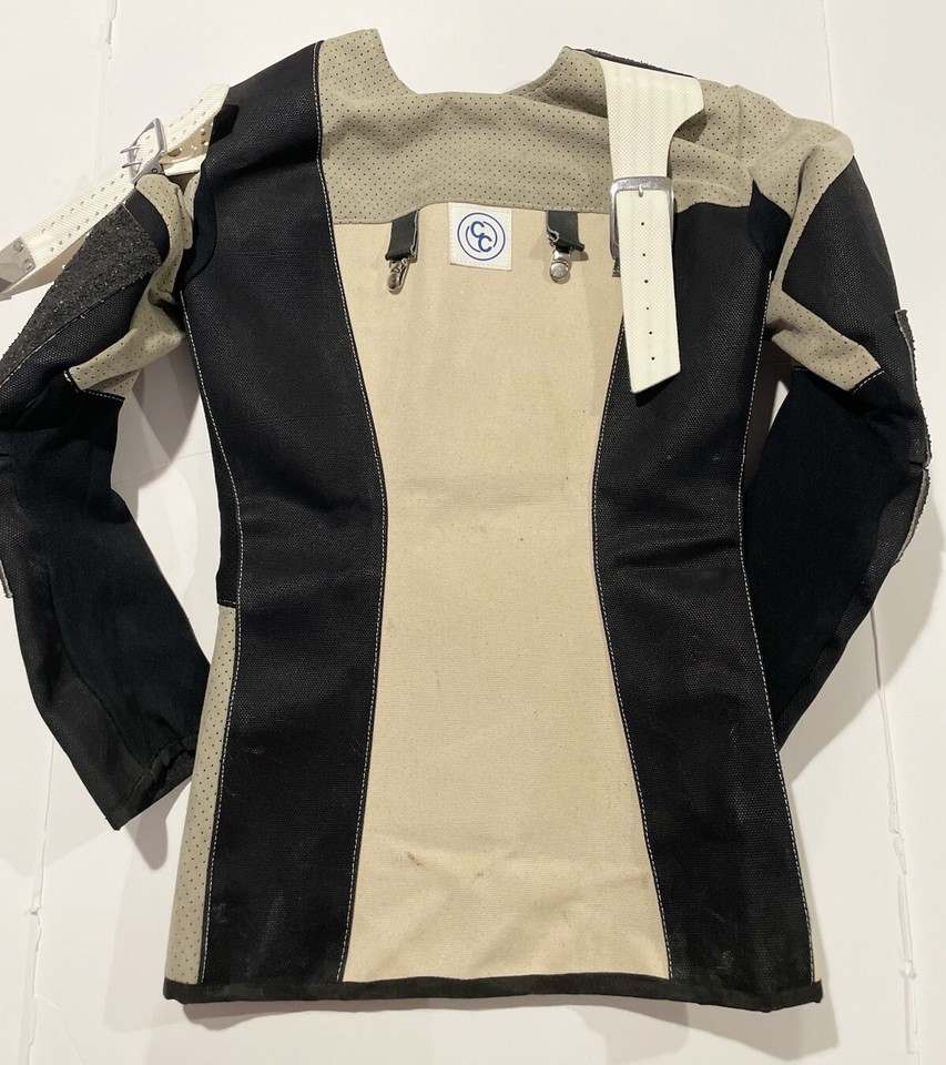 CHAMPIONS CHOICE Competition Shooting Jacket Coat Black White HEAVY ...