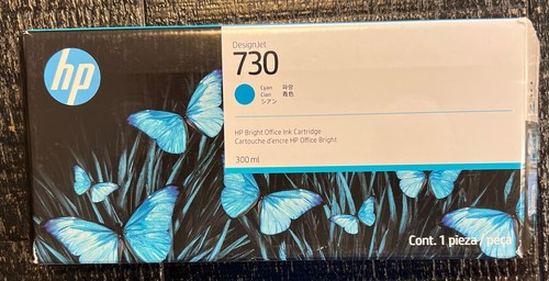 HP DesignJet 730 CYAN INK CARTRIDGE P2V68A Brand New EXP JUNE 2026 | eBay