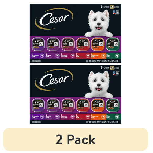 Cesar Classic Loaf in Sauce Variety Pack Small Breed Wet Dog Food Trays ...