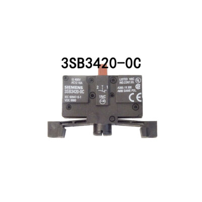 SIEMENS 1X 3SB3-420-0C Switch component 3SB3420-0C Contact module New ...