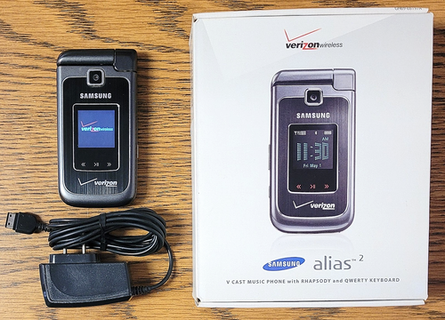 Samsung Alias 2 II SCH-U750 - Gray ( Verizon ) Very Rare Dual Flip ...
