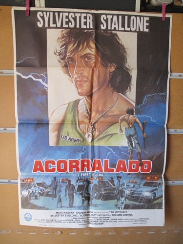 ACORRALADO RAMBO Ted Kotcheff con Sylvester Stallone, Richard Crenna ...