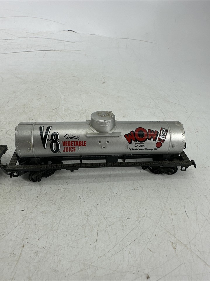 LOT OF 2 Life Like V-8 Vegetable Juice Freight Train Tanker Tank Car | eBay