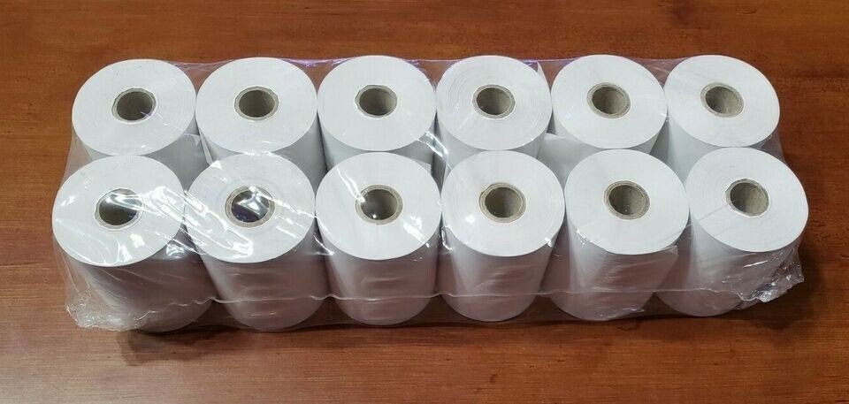 12 rolls 2-1/4" x 85' thermal paper VX510 VX570 FD150 **FAST SHIP** | eBay