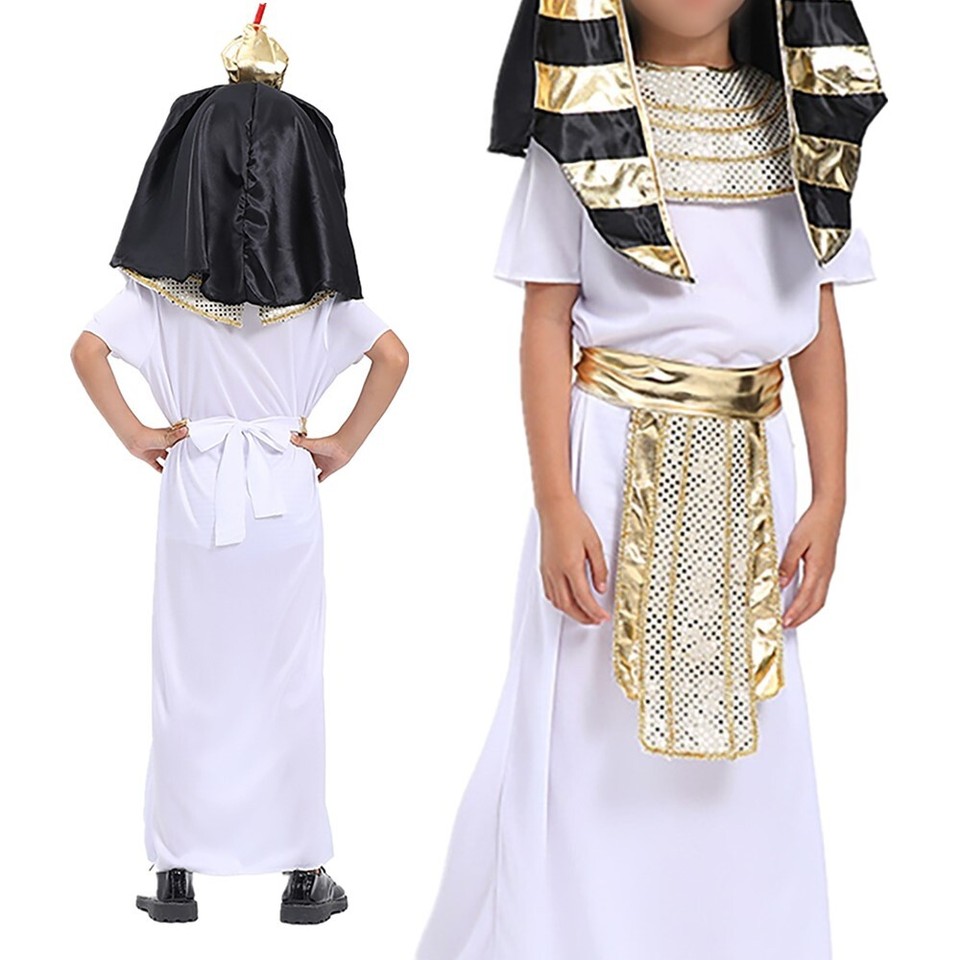 Performance Acient Egyptian Pharaoh King Robe Headwear Set Waistband | eBay
