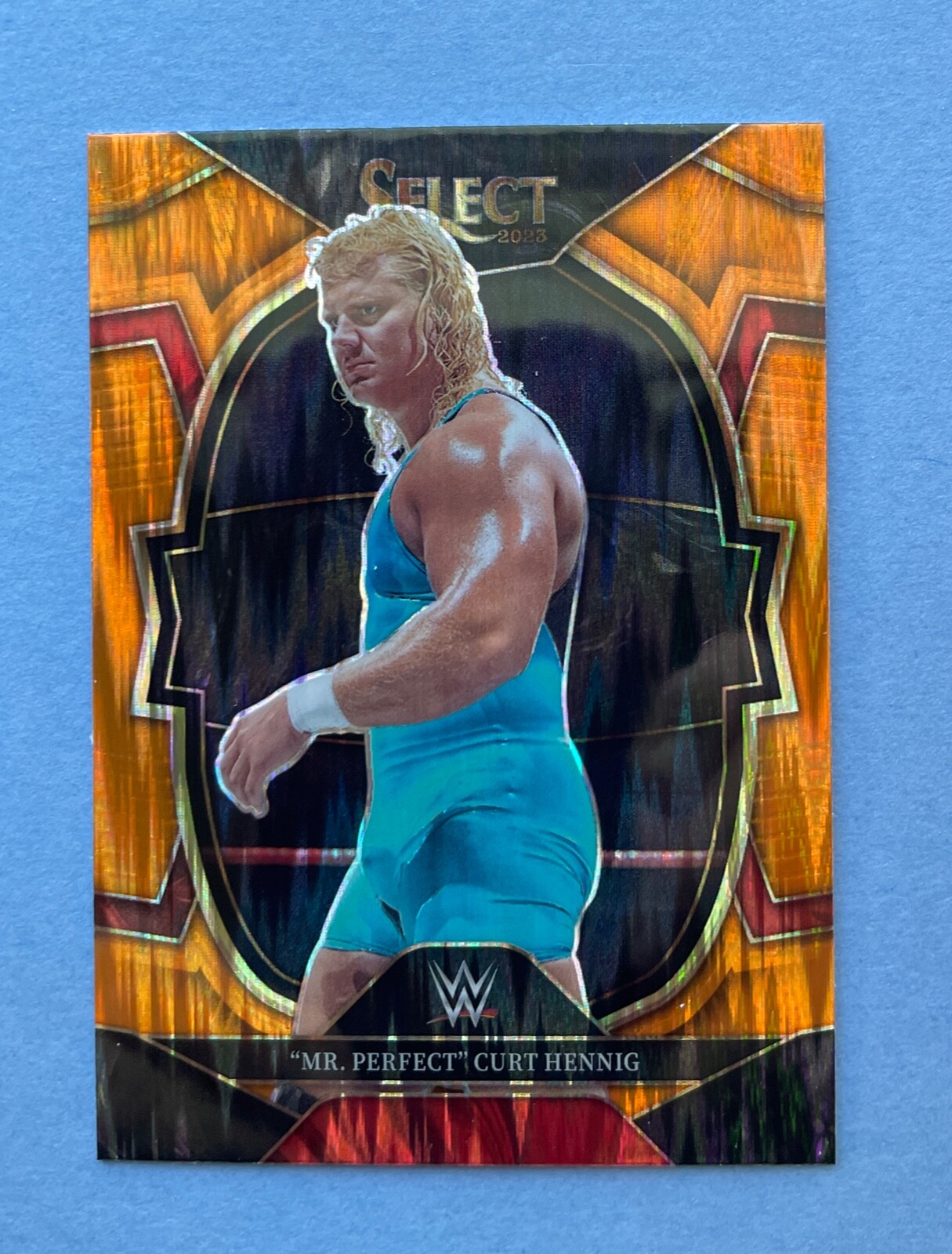 2023 Panini Select WWE Mr. Perfect Curt Henning Concourse Level Orange ...