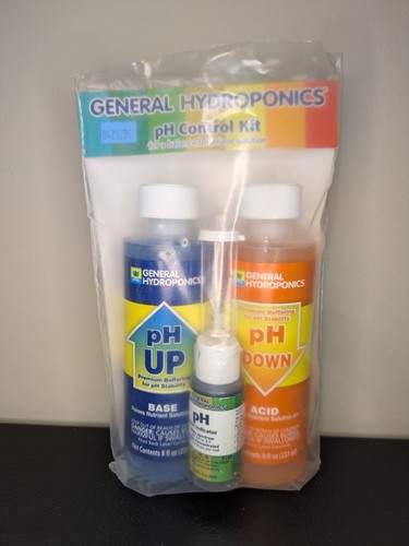 General Hydroponics pH Control Test Kit - GH 8 oz Up Down Adjustment ...