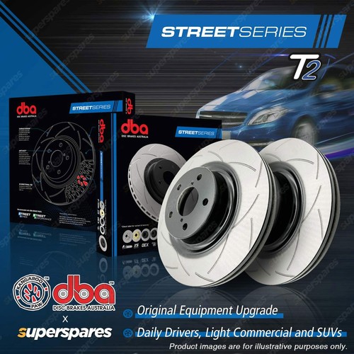 DBA Slotted Rear Disc Brake Rotors for Holden Commodore VS 10 Hole Stud ...