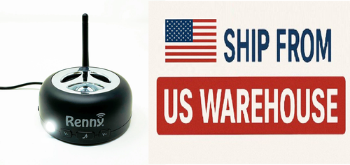 Renny Jr Cell Phone Ringer & Flasher – 117dB Bluetooth Amplifier for ...