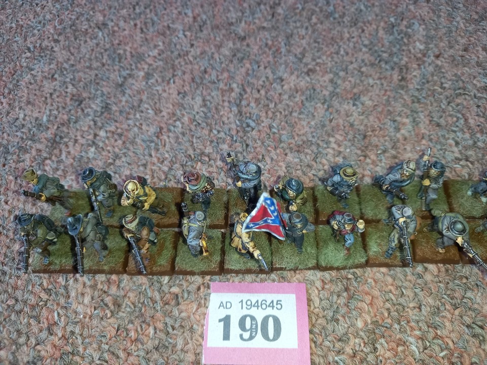 28mm ACW Confederate Infantry rebels painted metal Sharp Practice Fire and Fury | eBay UK