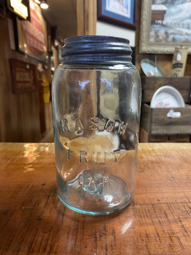 Vintage Atlas Mason Fruit Jar Zinc Lid Features 5 Dot Bottom | eBay