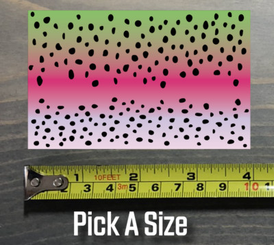 Rainbow Trout Sticker Fly Fishing Fish Decal Brook Brown Sage Fishpond ...