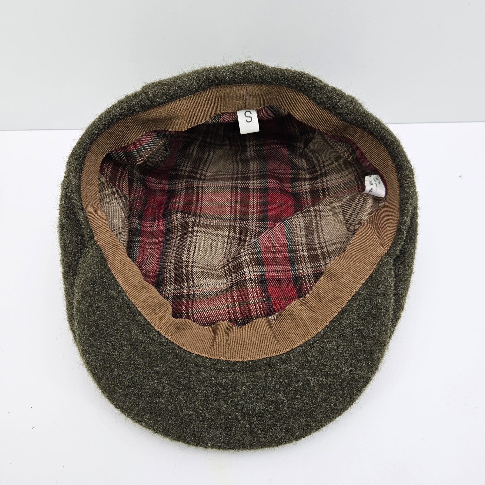 Olney Headwear Flat Cap Green Wool Size Small Retro Vintage | eBay UK