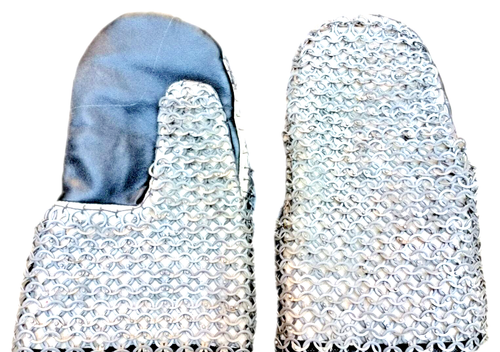 8 mm Chainmail Gloves Mitten with Chainmail Medieval Armor Costume LARP ...