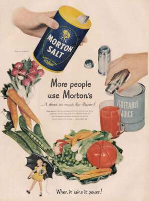 1950 Morton Salt: More People use Morton's Vintage Print Ad | eBay