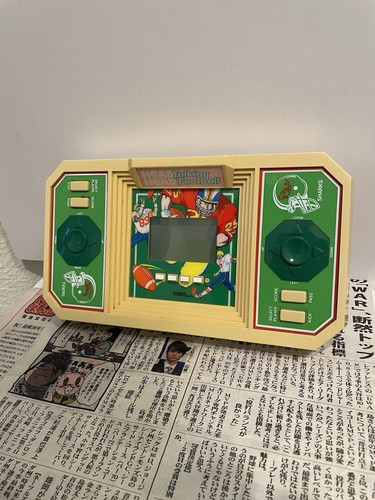 Vintage 1988 Tiger Head to Head Talking Football Electronic Handheld ...