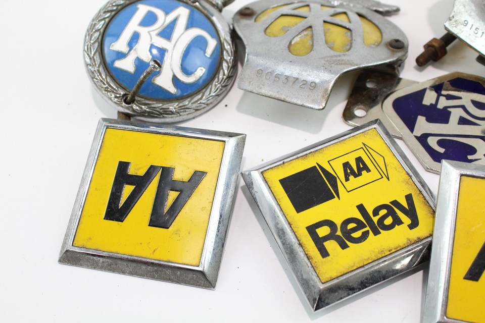 Car Grille Badge Automobilia Collectables Inc AA & RAC Enamel | eBay UK