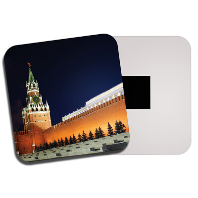 Spasskaya Tower of Kremlin Fridge Magnet - Red Square Moscow Russia ...