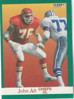 FREE SHIPPING-MINT-1991 Fleer John Alt #88 CHIEFS PLUS BONUS CARDS | eBay