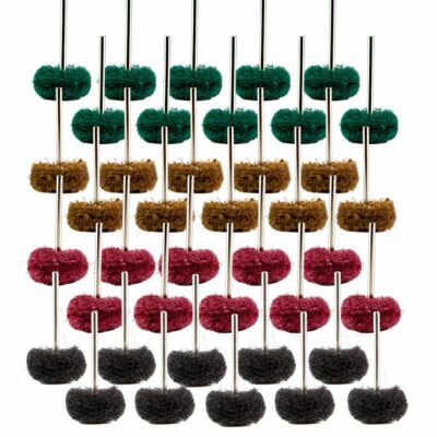 40 Pcs Abrasive Wheel 25mm Buffing Polishing Grinding Wheels Dremel ...