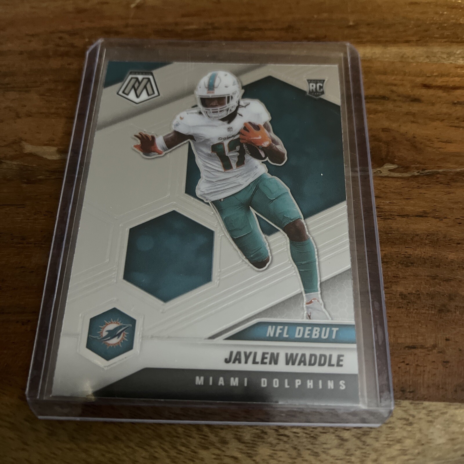 2021 Mosaic Jaylen Waddle NFL Debut Rookie Card RC #248 Miami Dolphins ...