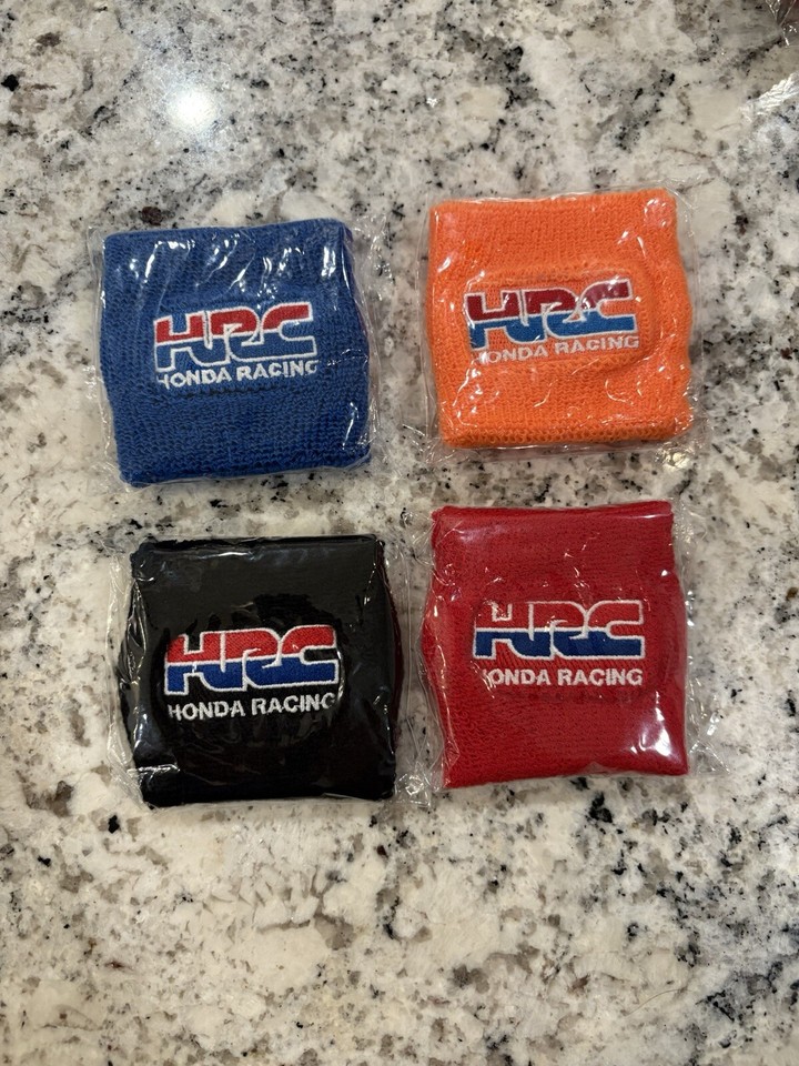 4x HRC Racing Brake/Clutch Reservoir Cover Sock Bundle For Honda ...