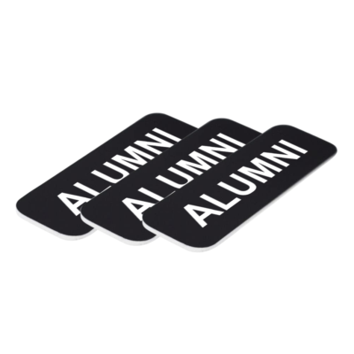 Alumni 1 x 3" Name Tag/Badge, (3 Pack) | eBay