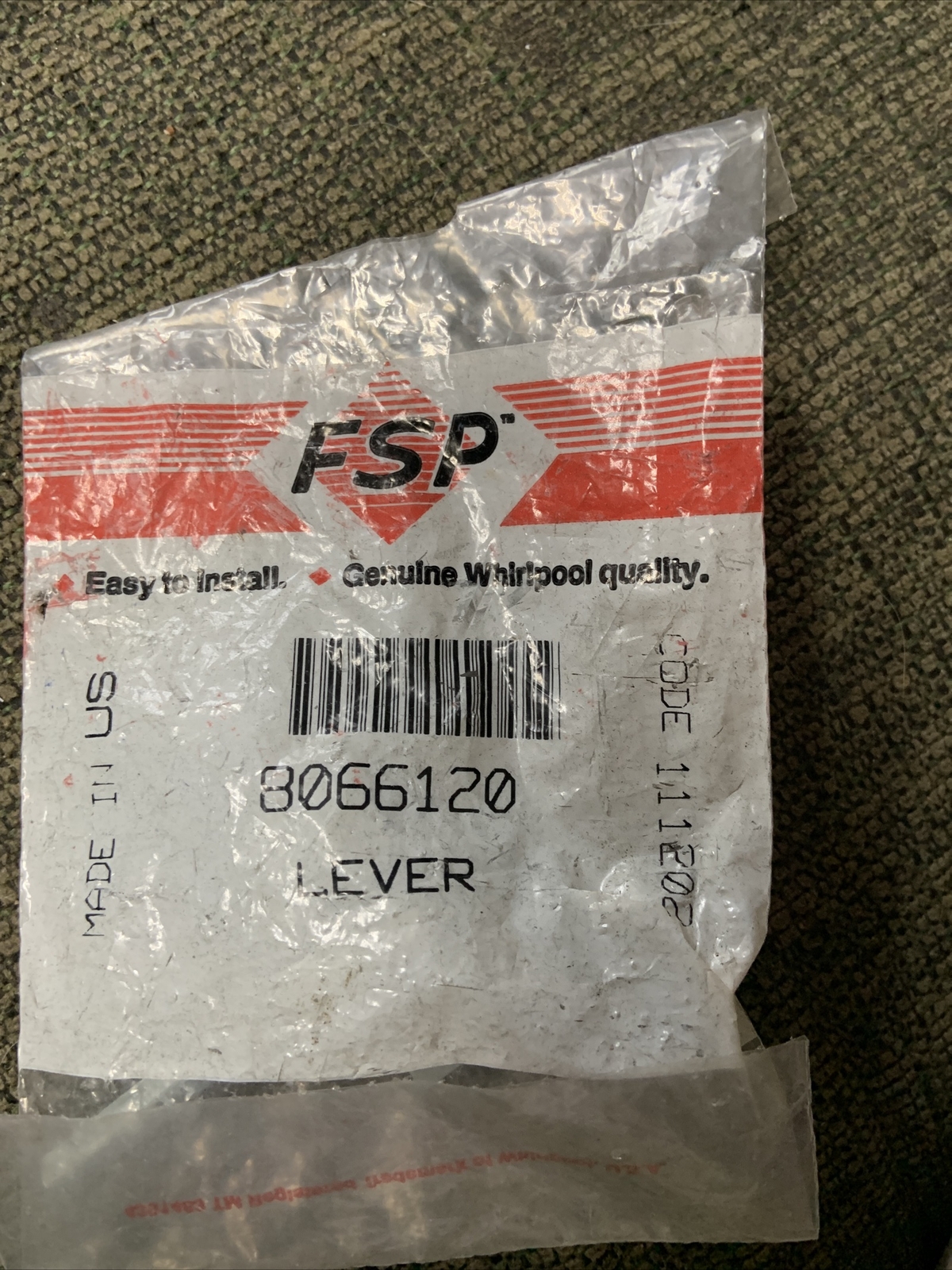 OEM+Whirlpool+8066120+Dryer+Door+Switch+Lever for sale online | eBay