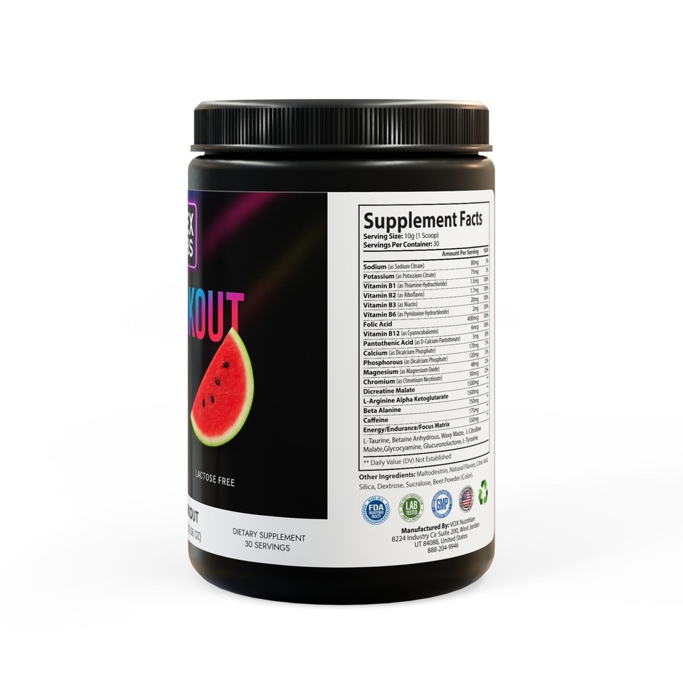 Flex Labs Pre-Workout Supplement, Watermelon (300g, 10.58oz) | eBay