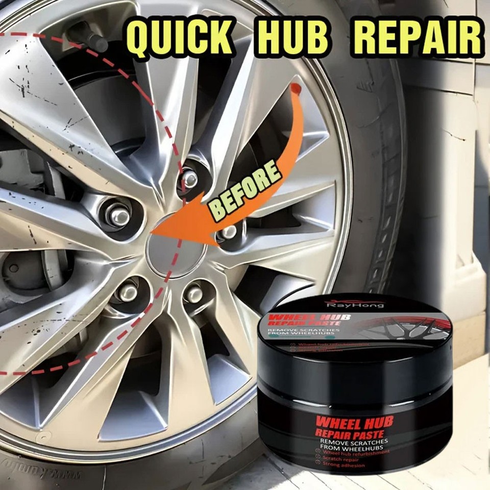 Car Wheel Rim Scratch Refurbishment Polishing Paste 50g + Sponge Set ...
