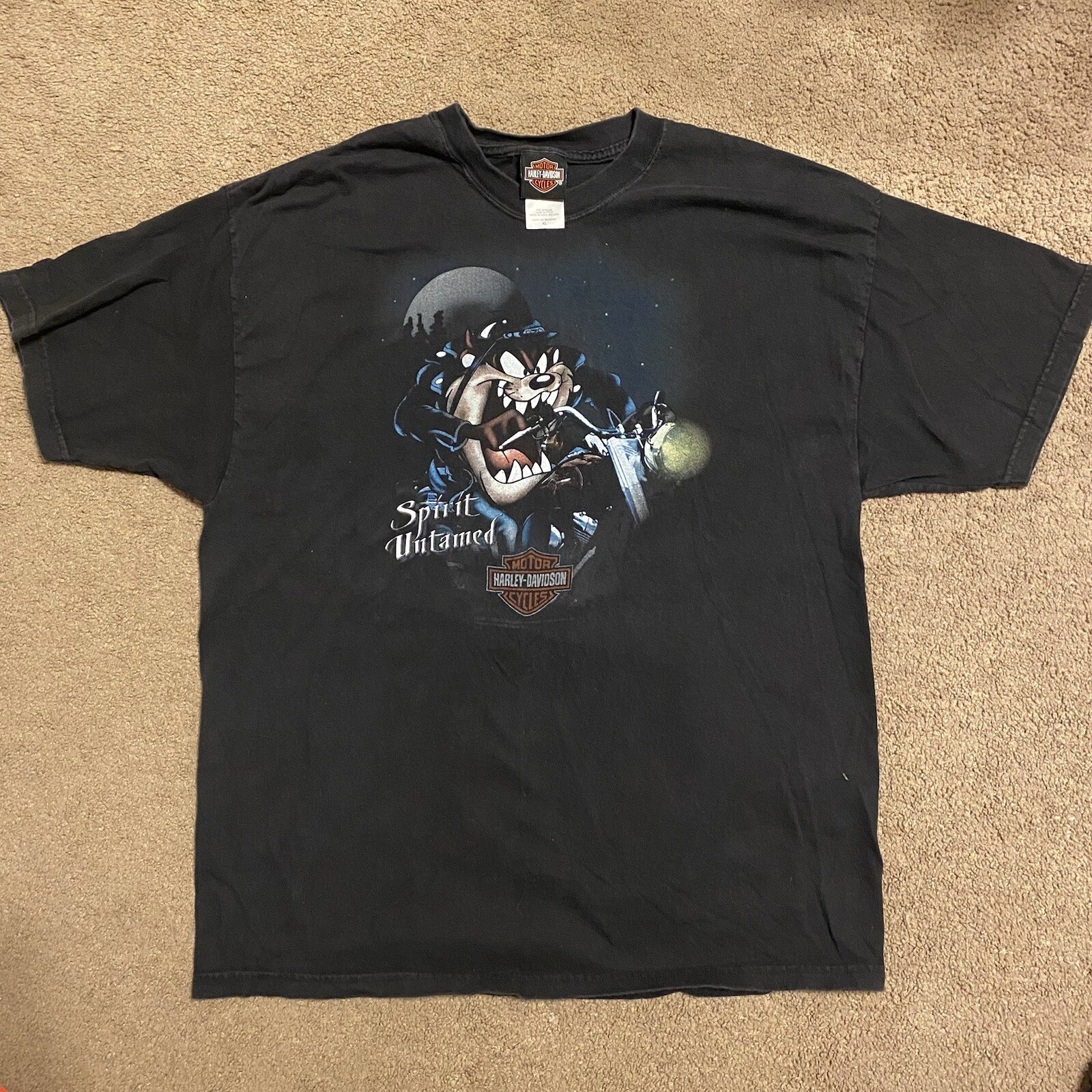 VTG Harley Davidson Tasmanian Devil T-Shirt X-Large S… - Gem