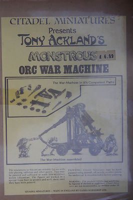 CITADEL TONY ACKLAND's MONSTROUS, ORC WAR MACHINE,BNIB | eBay