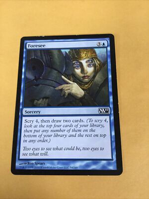 MTG ARTIST PROOF Magic Foresee Magic 2011 Ron Spears UN SIGNED | eBay
