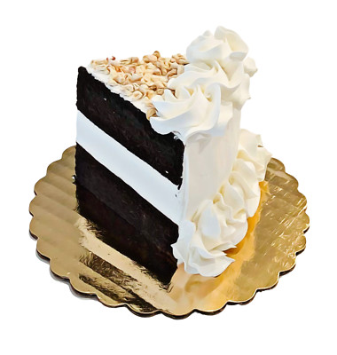 DEZICAKES Fake Piece of Cake Slice Prop Decoration Vanilla Chocolate ...