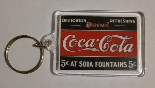 Coca Cola Key Chain - Coke Logos & Vintage Ads (Double Sided) (Lot 6 ...