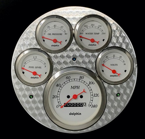 1949 1950 Chevy Car 5 Gauge Dash Panel Engine Turned Insert Mechanical ...