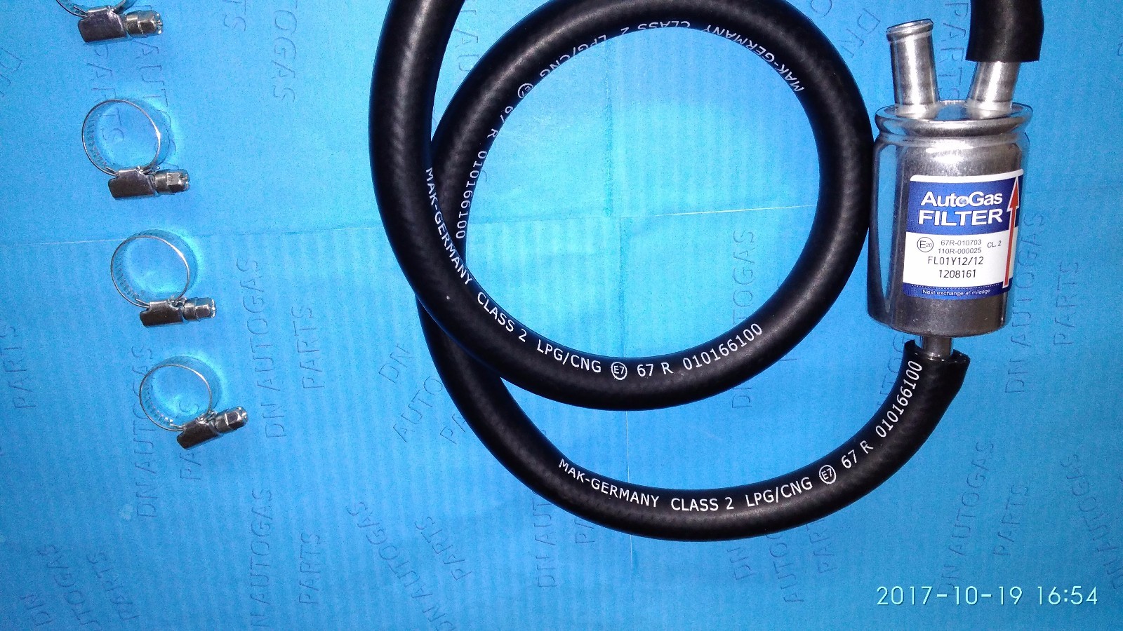 LPG gas FILTER SERVICE KIT 12x12x12 FILTER+1m HOSE+4CLIPS+GERMAN ...