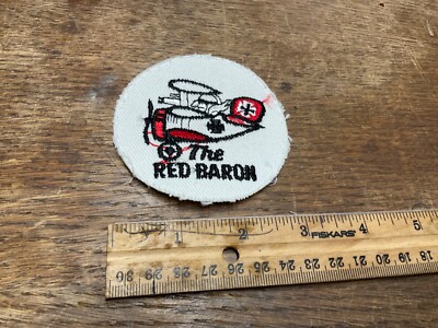 The Red Baron Flying Plane Vintage Patch | eBay