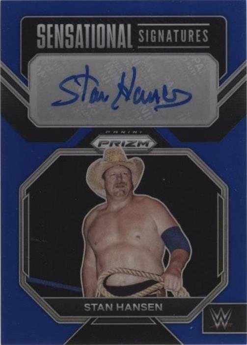 2023 Panini Prizm WWE - Sensational Signatures Stan Hansen #SN-SHS Blue ...