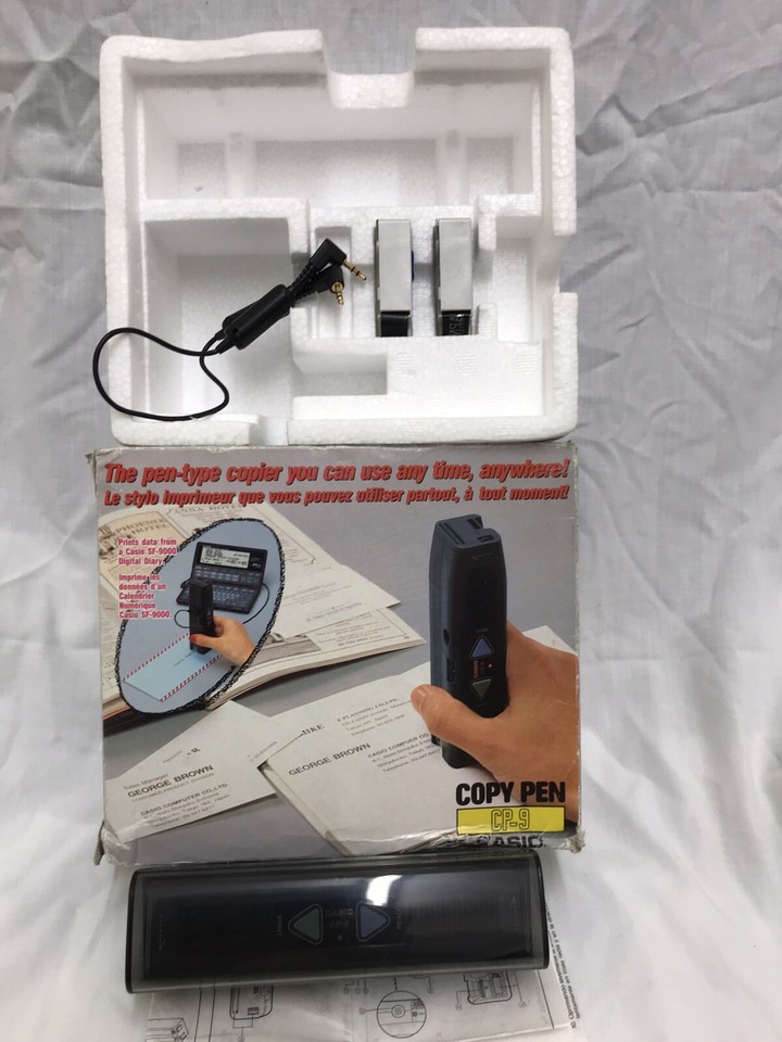Casio Copy Pen CP-9 hand scanner printer boxed (read description ) | eBay