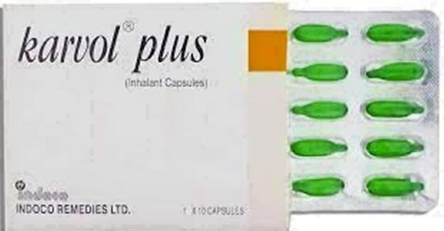Karvol Plus Capsules Inhalant Clear Congestion Cold Cough 50 Capsules ...