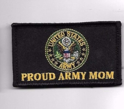PROUD ARMY MOM BLACK MILITARY SEAL 2 X 3 EMBROIDERED PATCH HOOK LOOP | eBay
